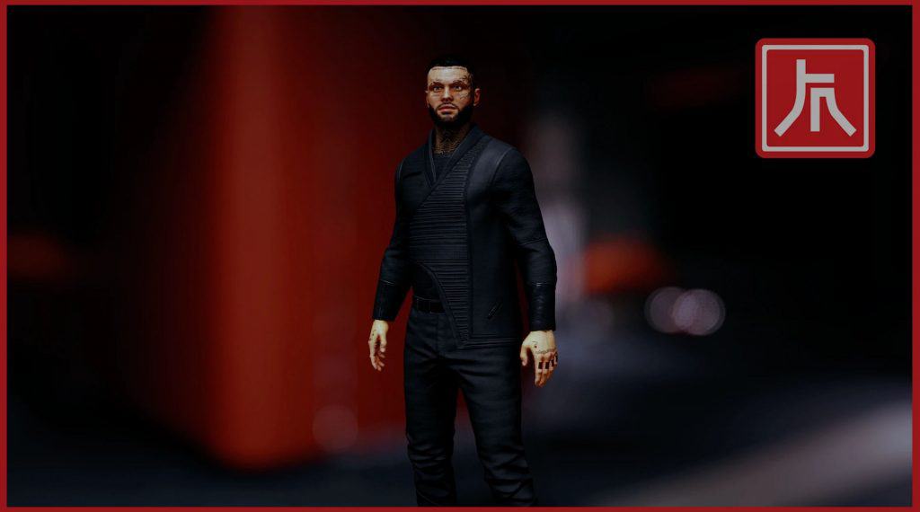 4K - Ryujin Fitted Bussines Suit - Black Retexture | Starfield Mod Download