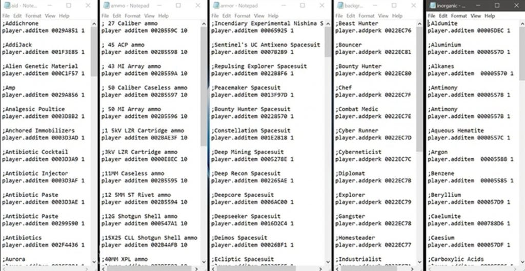 Bat Files - A comprehensive set of BATs for all things Starfield v1.1 ...