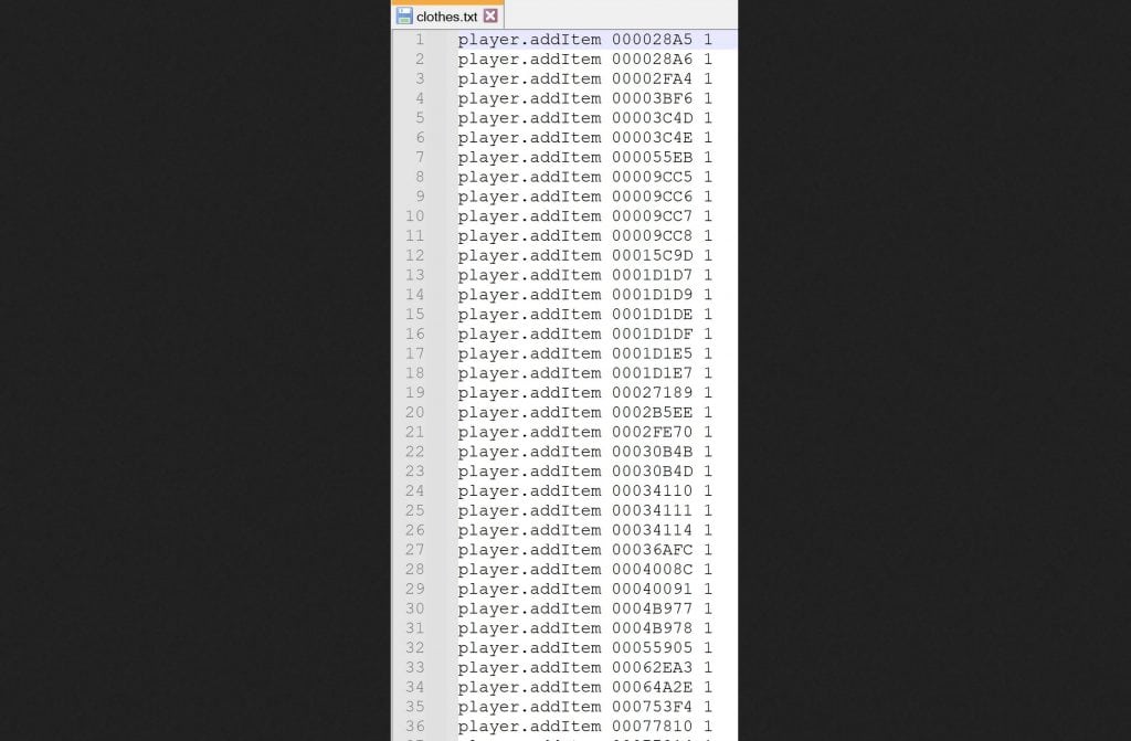 Batch file for all clothes | Starfield Mod Download