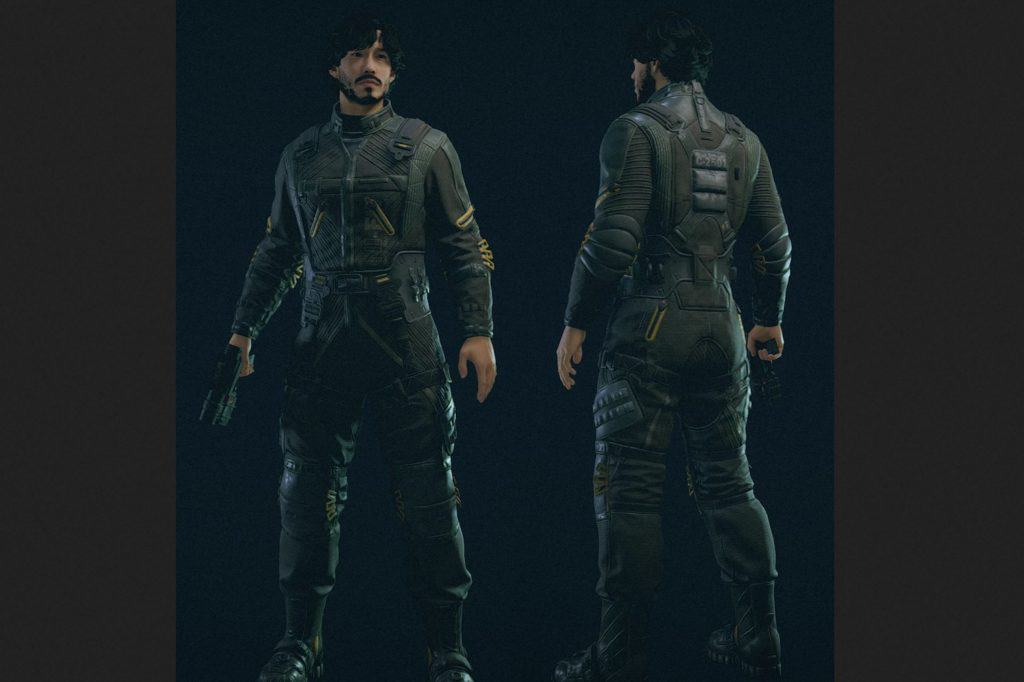 Black Utility Flightsuit | Starfield Mod Download