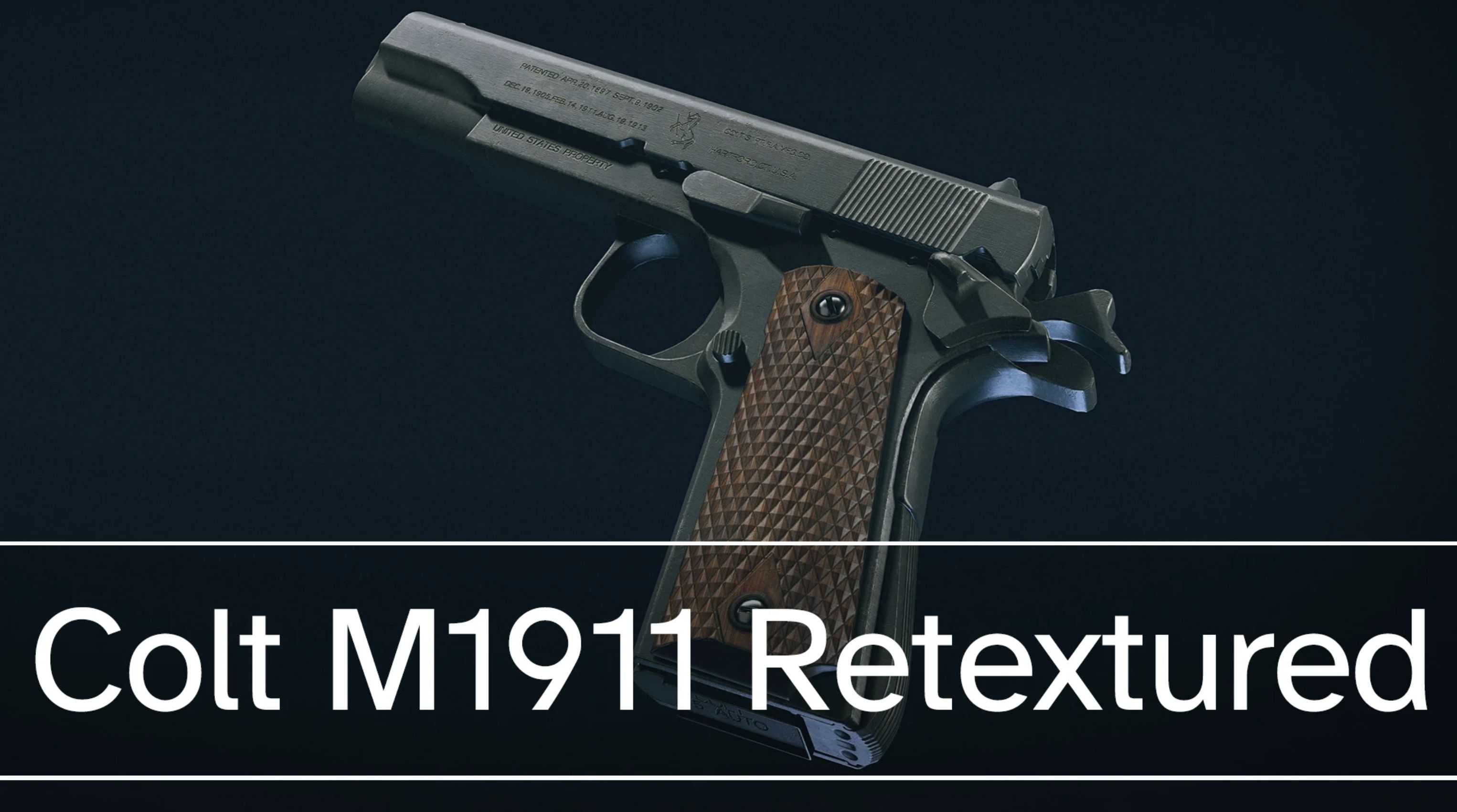 Colt 1911 Retextured | Starfield Mod Download
