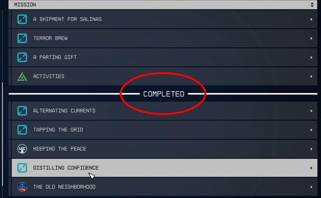 Completed Missions UI | Starfield Mod Download