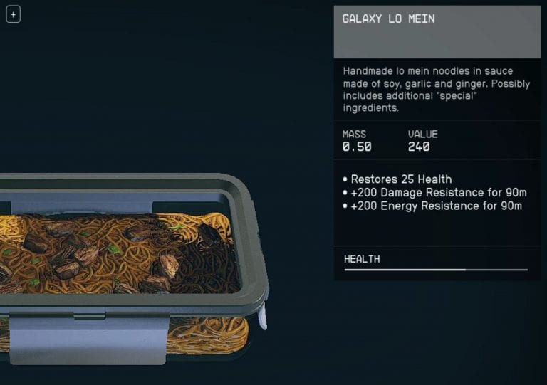 Customizable Food Drinks Chem Duration and effect | Starfield Mod Download