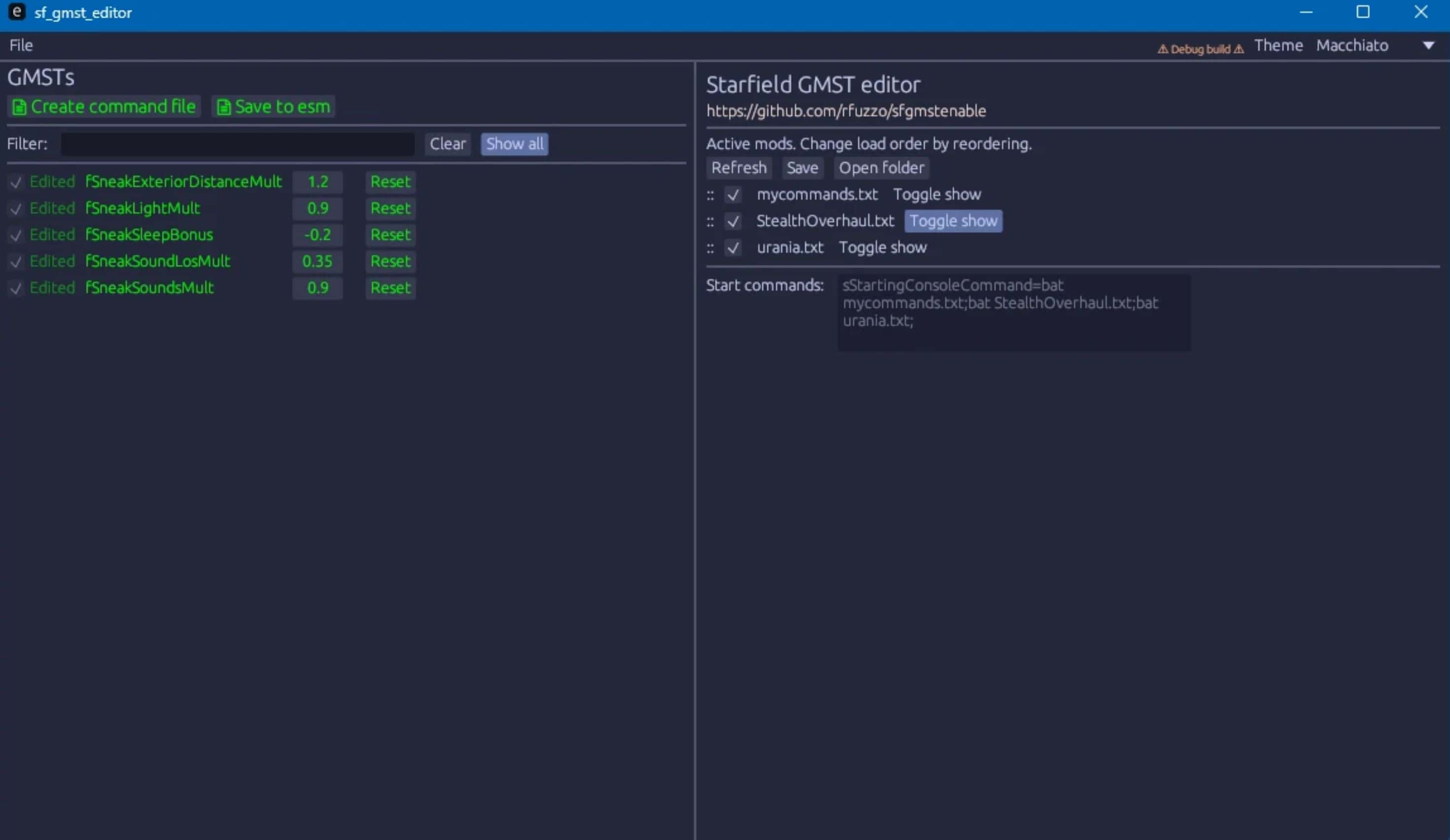 Game Settings Editor Starfield Mod Download