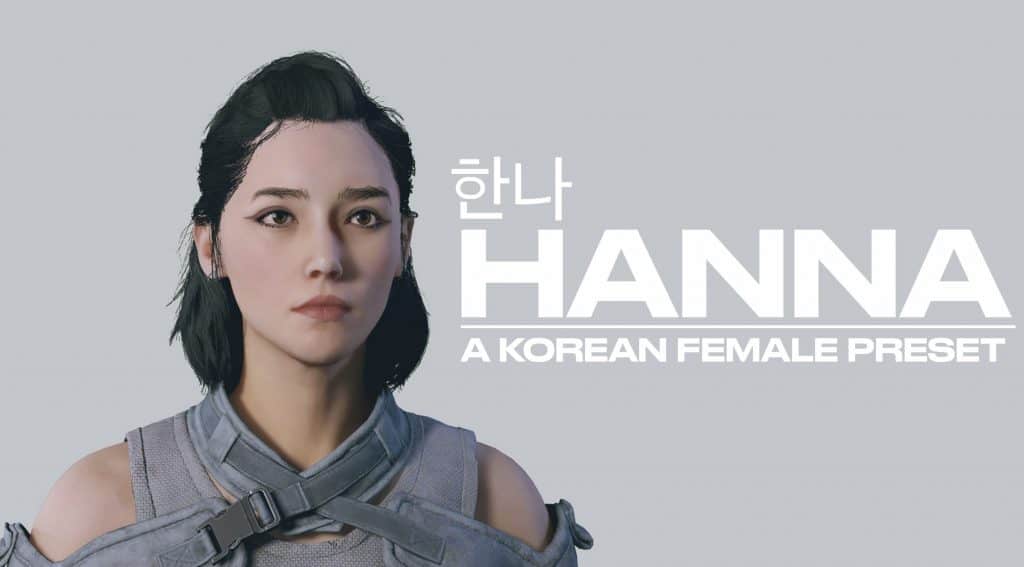 Hanna - A Korean Female Preset | Starfield Mod Download