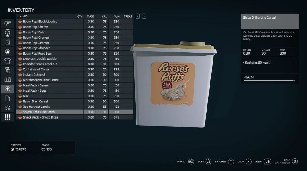 Immersive Food 2 - Balanced Breakfast | Starfield Mod Download