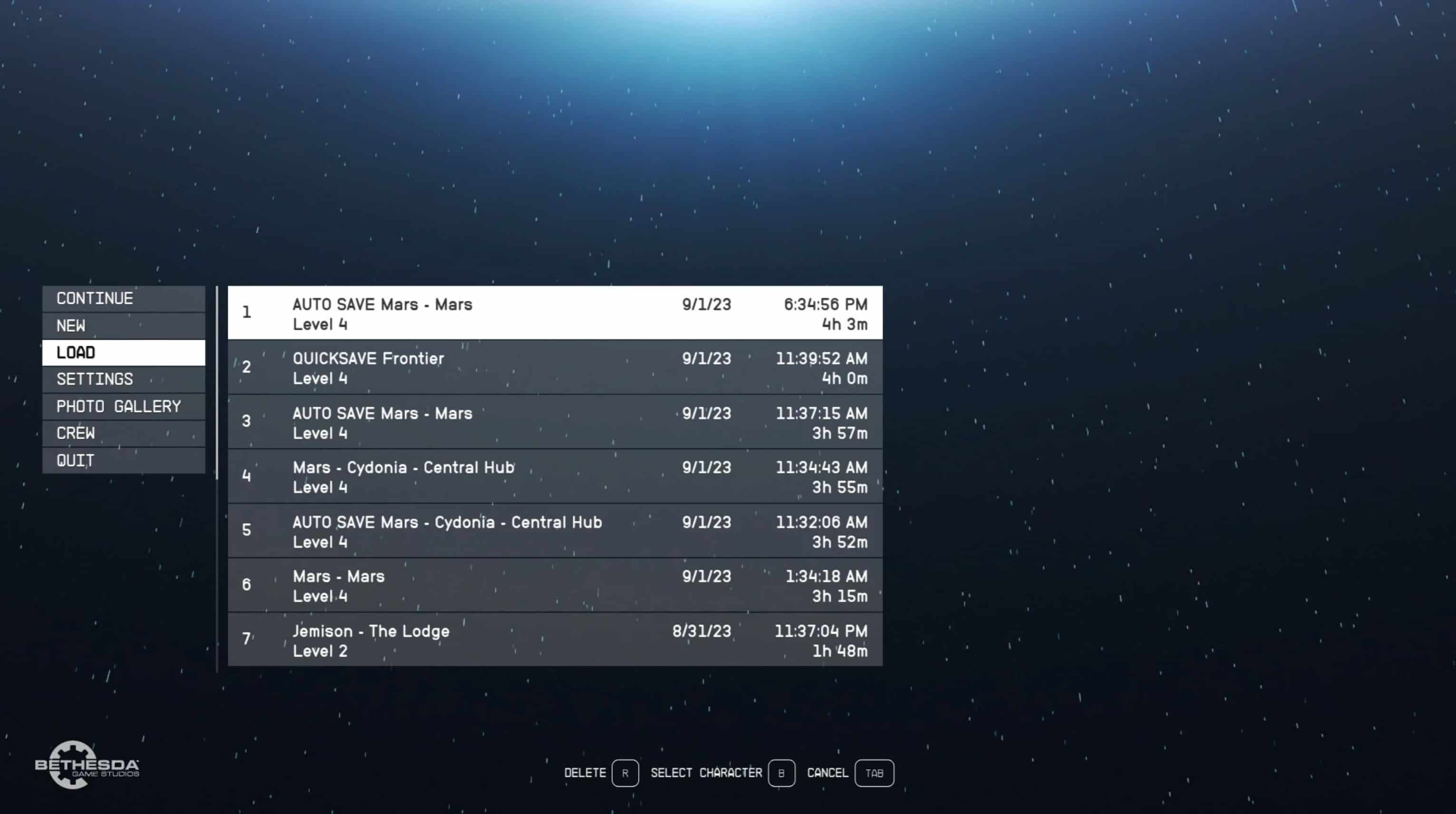 Minimalist Main Menu | Starfield Mod Download