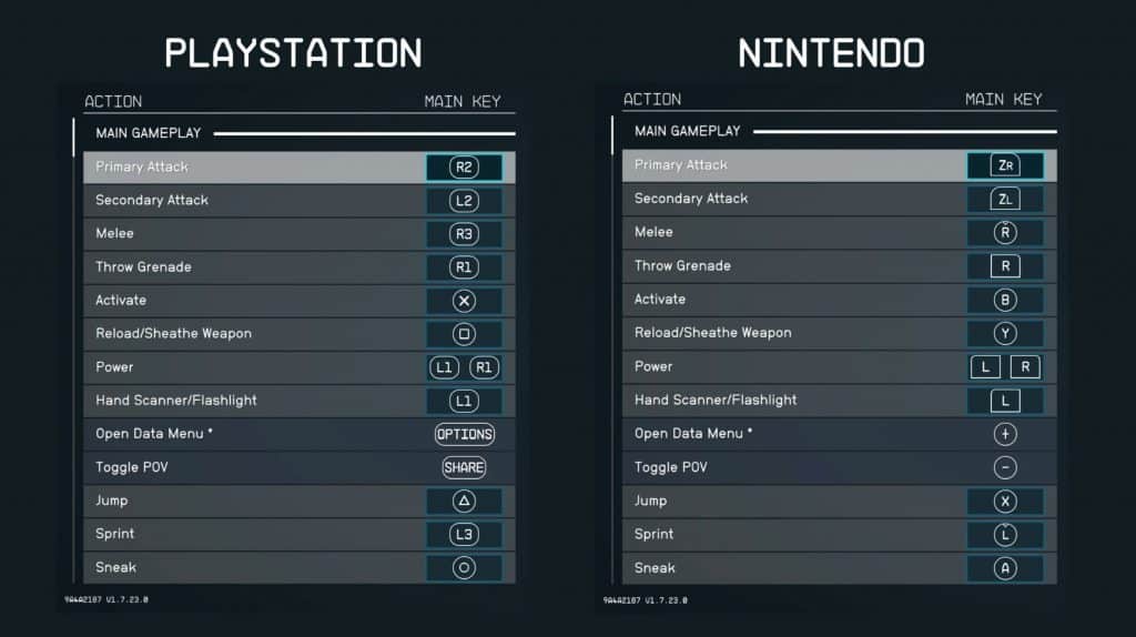 PlayStation and Nintendo Switch Button Prompts | Starfield Mod Download