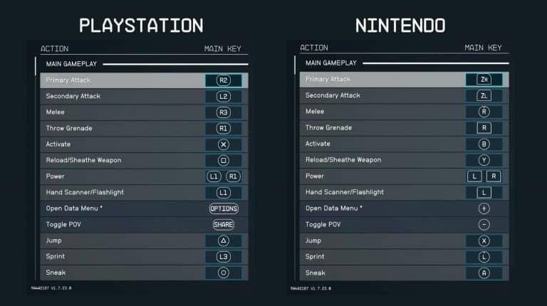 PlayStation and Nintendo Switch Button Prompts | Starfield Mod Download