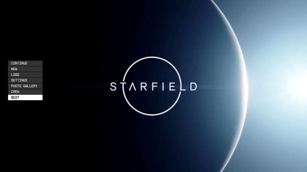 Quick and Clean Main Menu | Starfield Mod Download