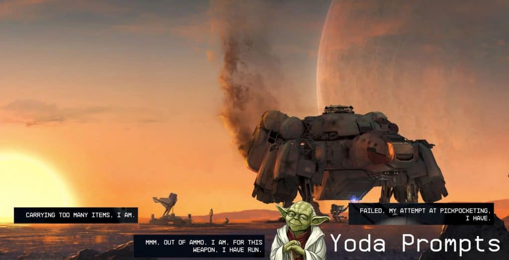 Star Wars-Yoda Prompts | Starfield Mod Download