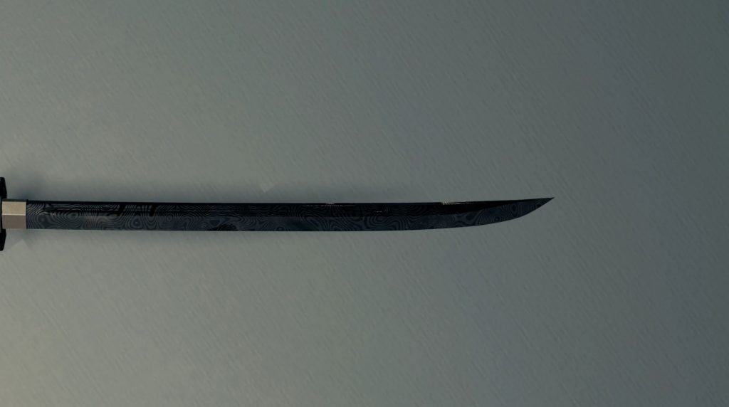 The Damascus Wakizashi And Tanto - 4K Black Katana Retexture ...
