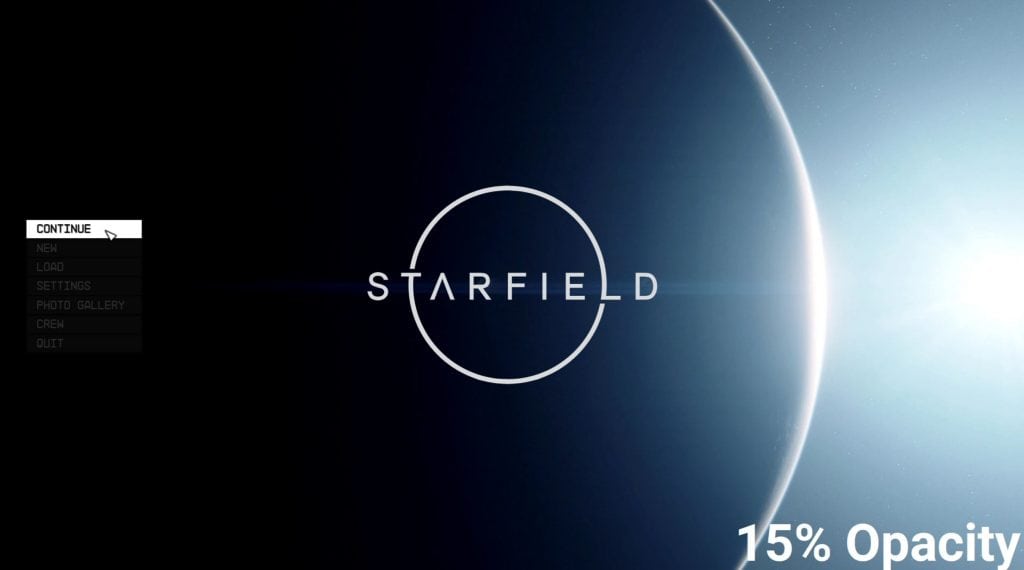 Ultra Clean and Fixed Title Screen | Starfield Mod Download