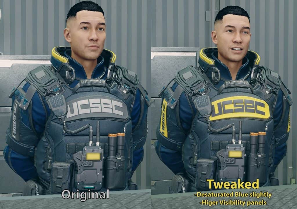UC Security Uniform Tweaks | Starfield Mod Download