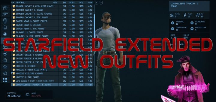 Starfield Clothing Mods | Clothing Starfield Mod Download