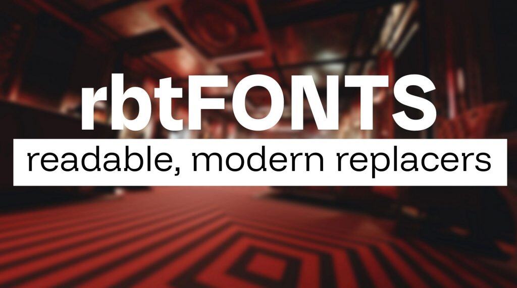 rbtFONTS - Modern Replacer Collection v1.0 | Starfield Mod Download